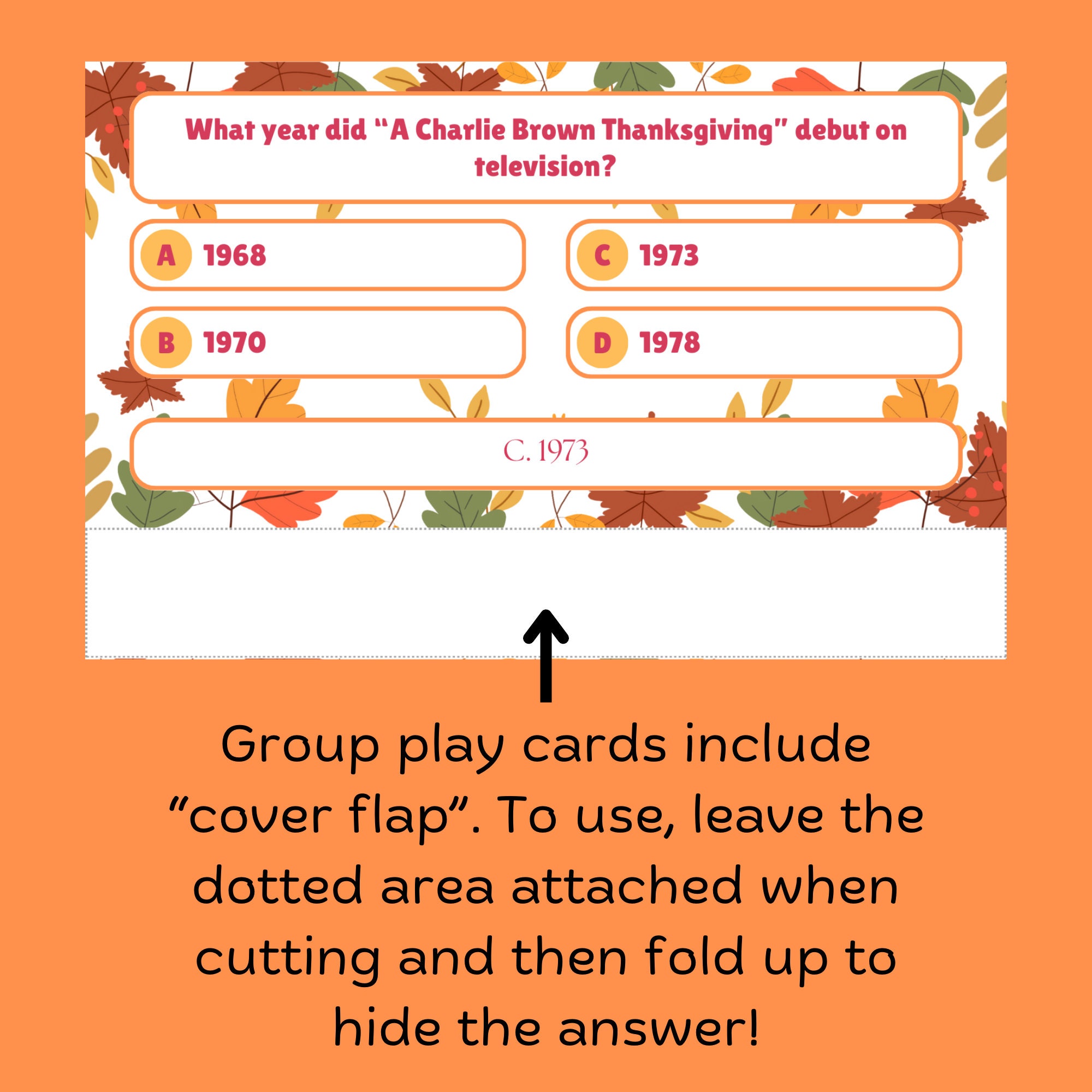 Thanksgiving Trivia Game - Turkey Trivia Friendsgiving Game or Fun ...