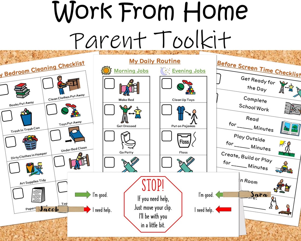 Work From Home Parent Tool Kit - Etsy