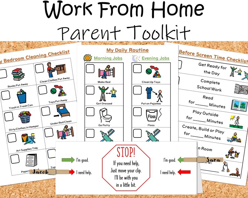Work From Home Parent Tool Kit - Etsy