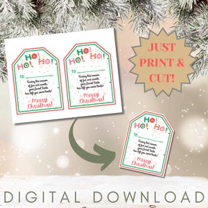 Printable Secret Santa Gift Tags / Editable Secret Santa Tags - Etsy