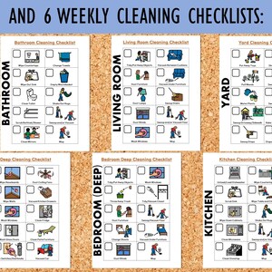 Kids Chore Chart Printable Bundle / Summer Chore Chart / Cleaning List ...