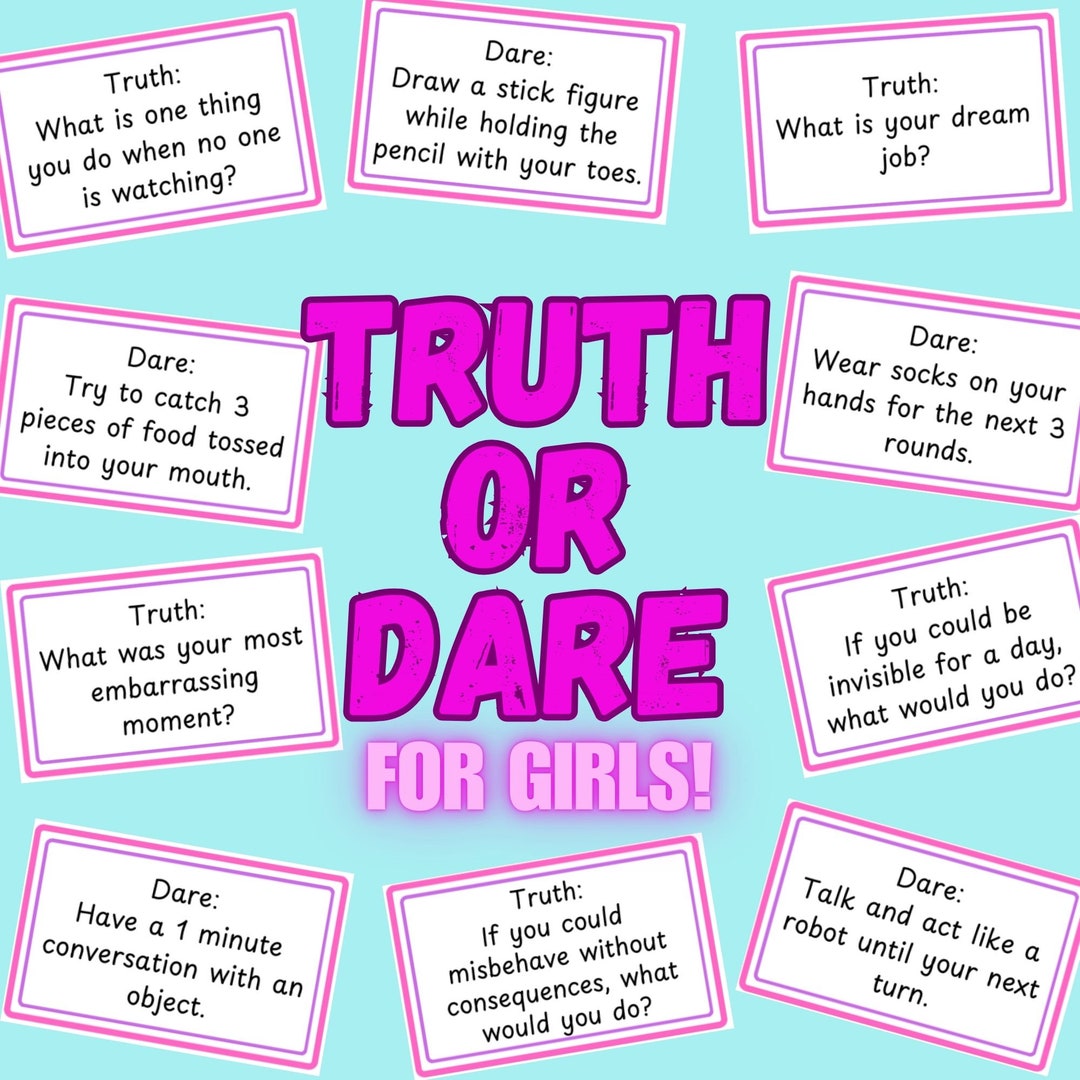 Truth or Dare for Girls - Etsy