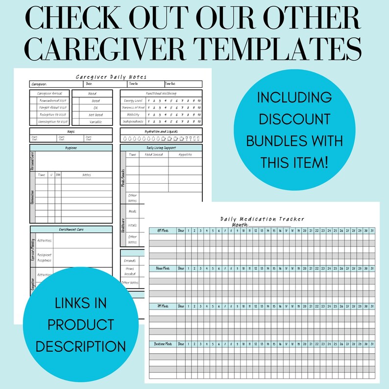 Weekly Senior Caregiver Checklist / Caregiver Log - Etsy