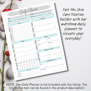 Printable Skincare Routine Template / Editable Skincare Chart / Daily ...