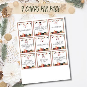 Christmas Charades Printable Cards: A Fun Christmas Game for Adults or ...