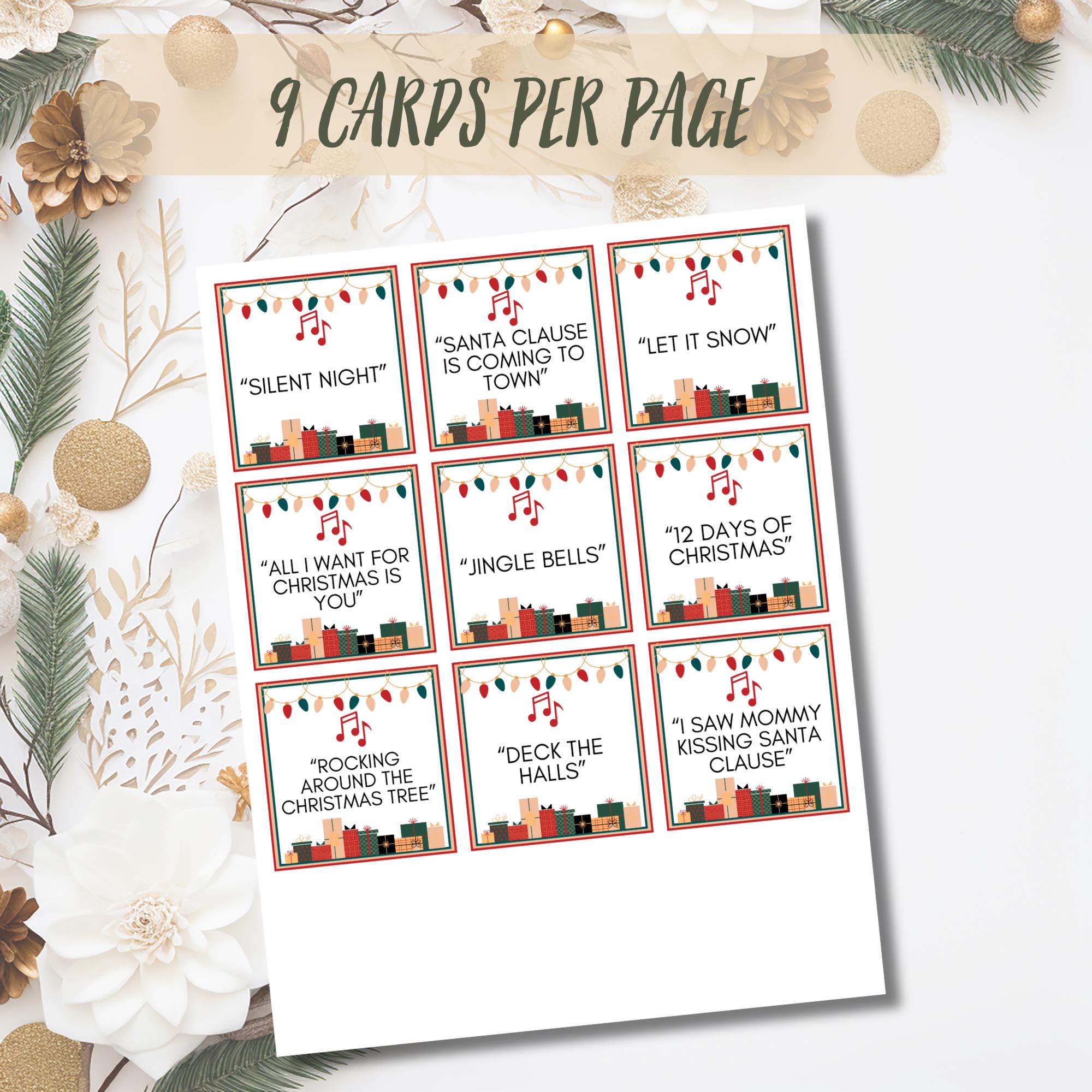 Christmas Charades Printable Cards: A Fun Christmas Game for Adults or ...