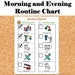 Morning and Evening Routine Chart for Kids - Etsy