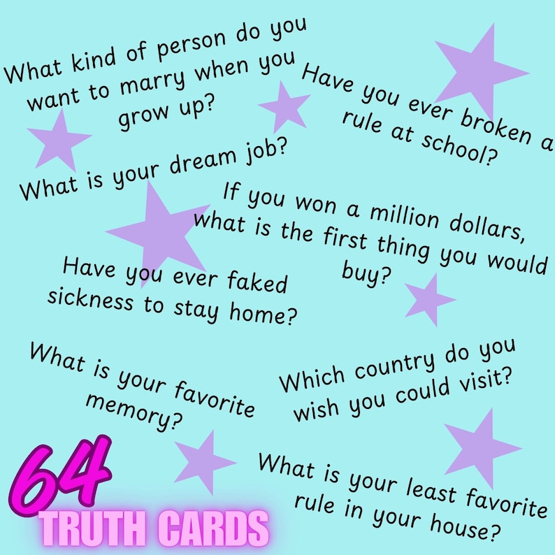 Truth or Dare for Girls - Etsy