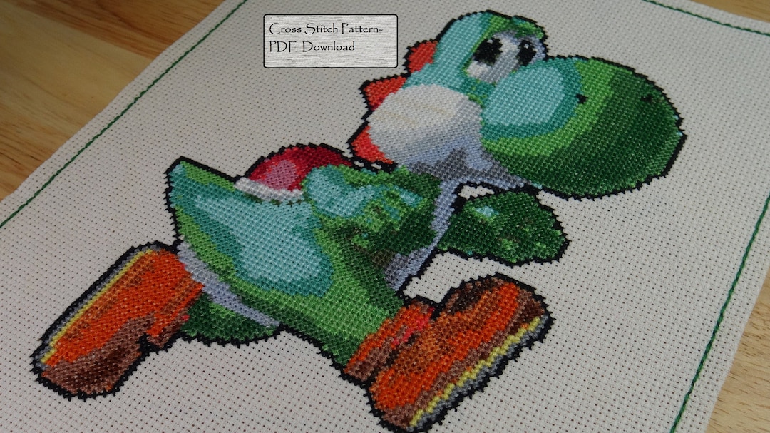 Yoshi Cross Stitch Pattern - Etsy