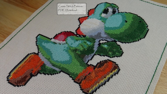 Yoshi Cross Stitch Pattern | Etsy