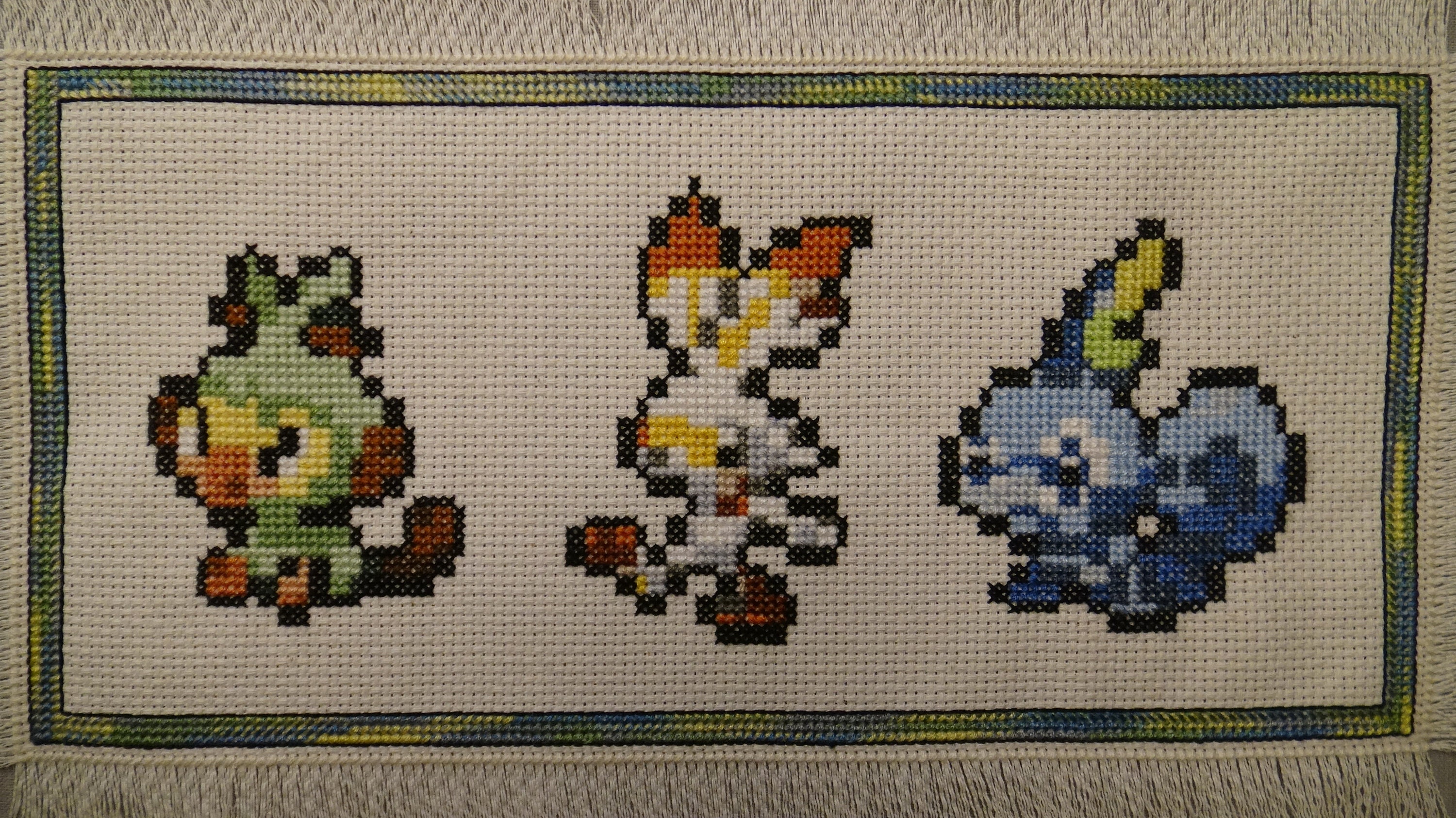 Pokemon Galar Starter Sprites Cross Stitch Pattern - Etsy