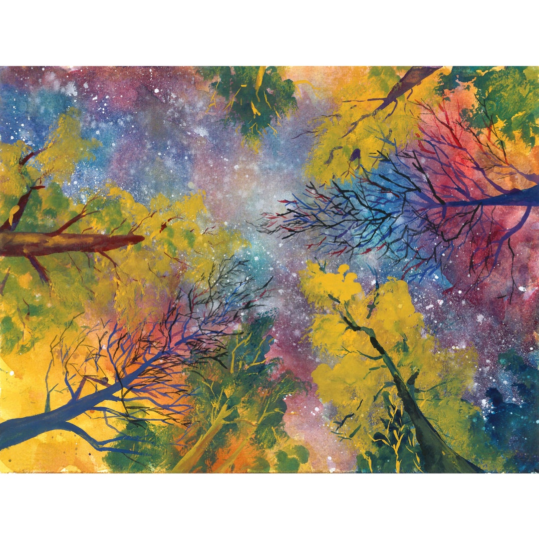 Celestial Forest Art Print - Etsy