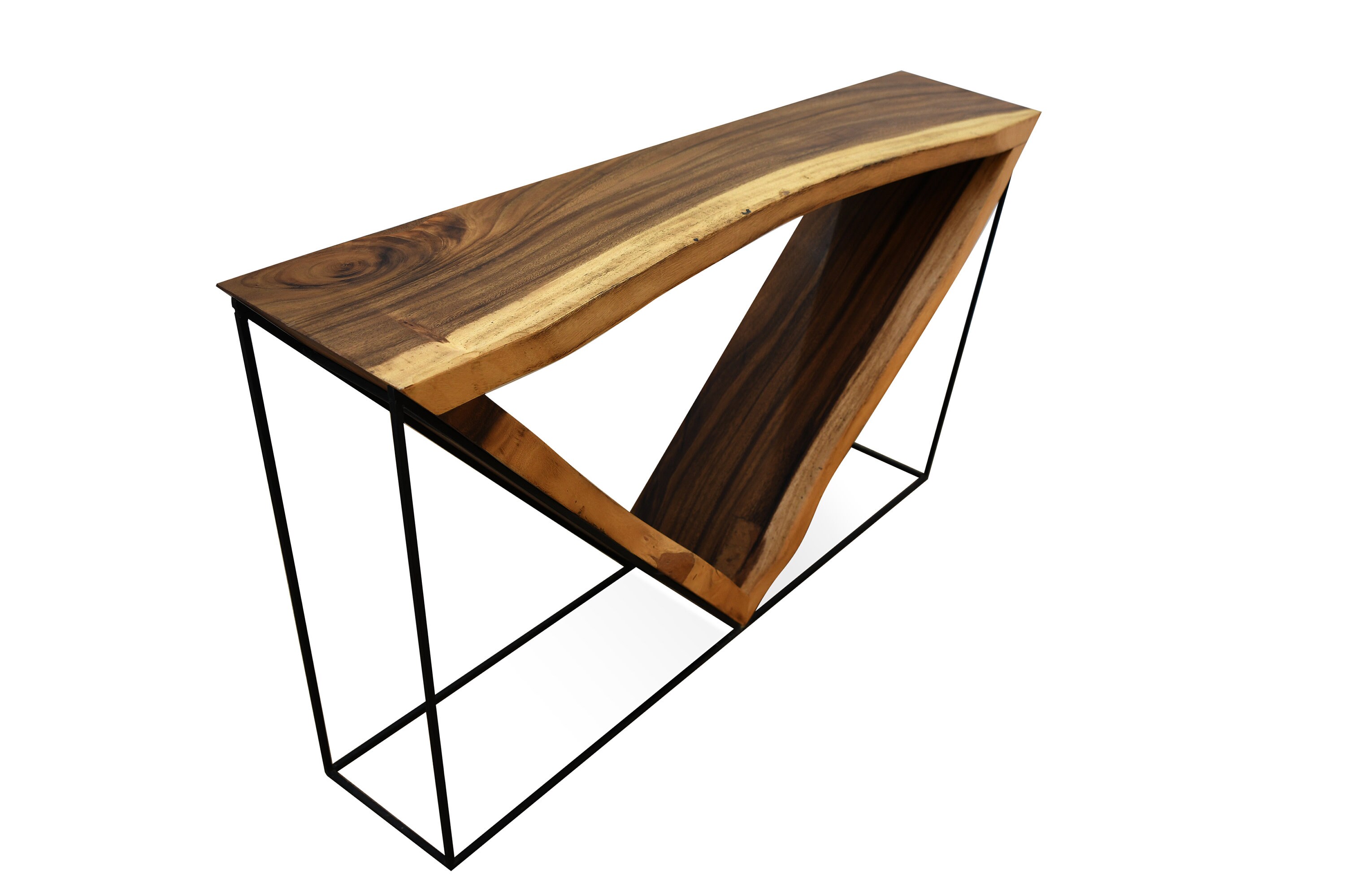 Wood Bench / Console, Monkey Pod (acacia) Wood Bench, Farmhouse Bench ...