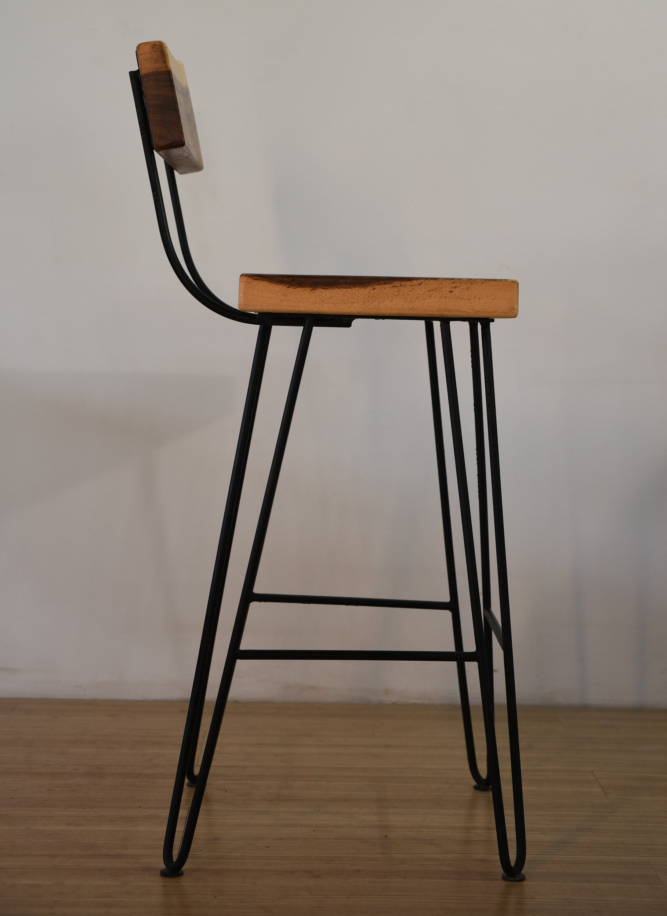 Wood Chair, Solid Wood Monkey Pod / Acacia Wood Long Chair, Bar Chair ...