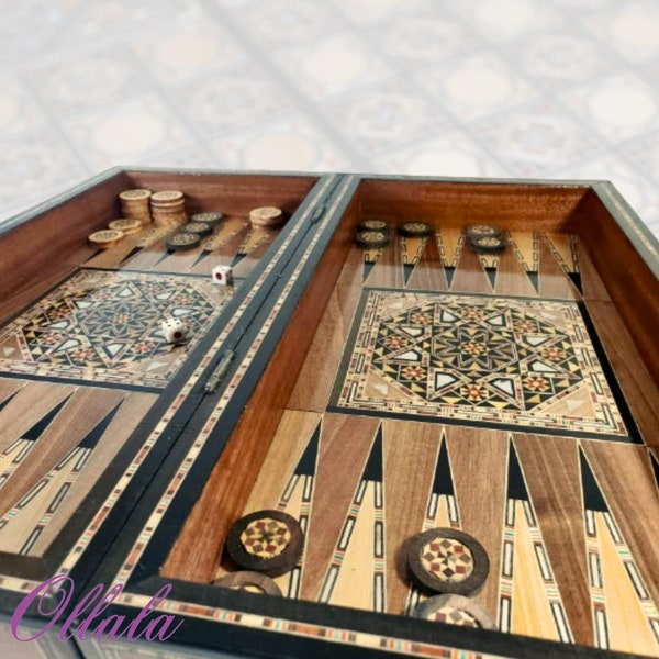 Chess Backgammon Game - Etsy