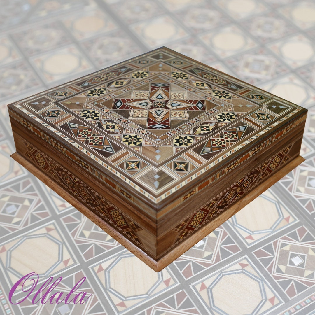 Luxury Decorative Box, Wooden Storage Box, Christmas Gift, Livingroom ...
