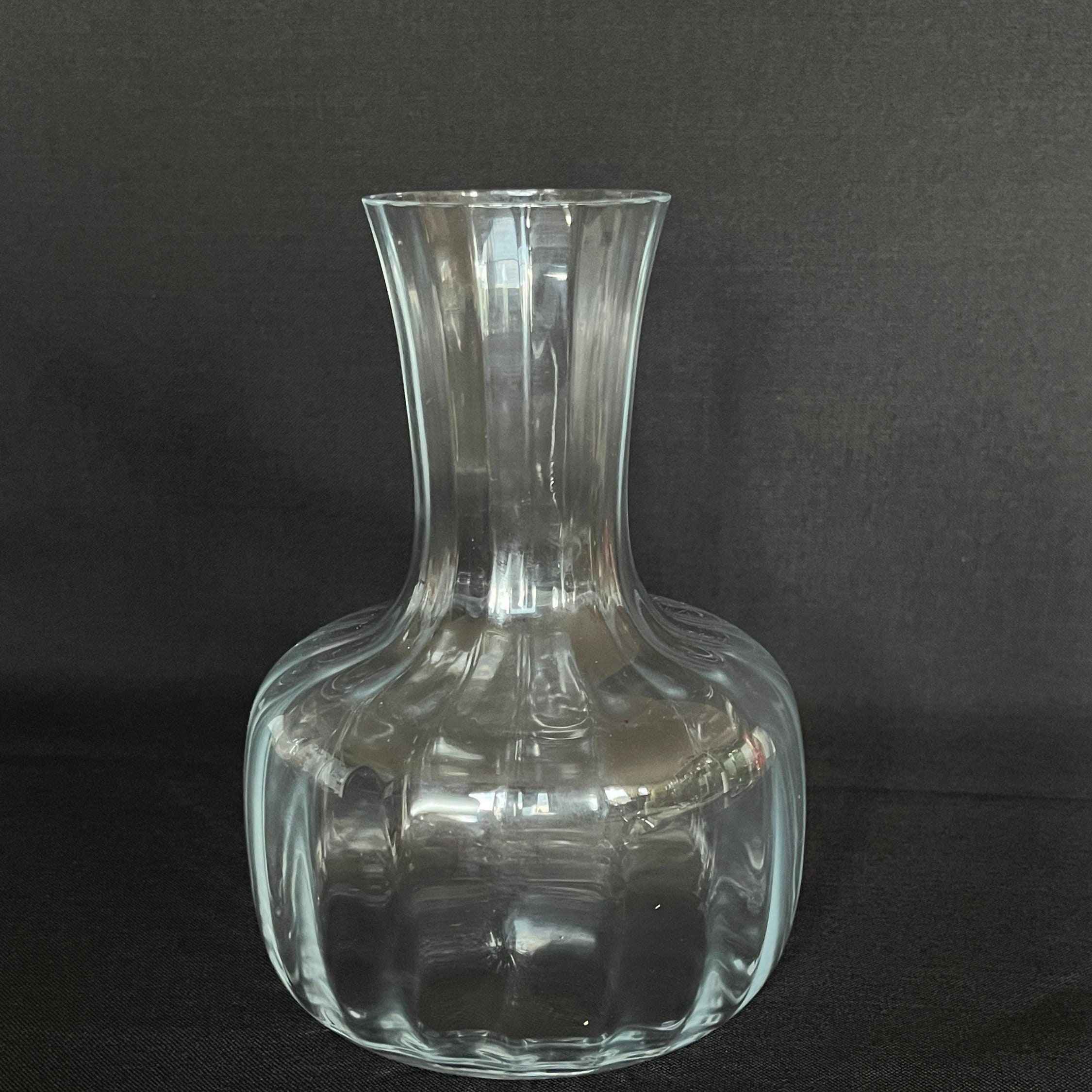 Vintage Carafe Optic Clear Glass Water Carafe - Etsy Australia