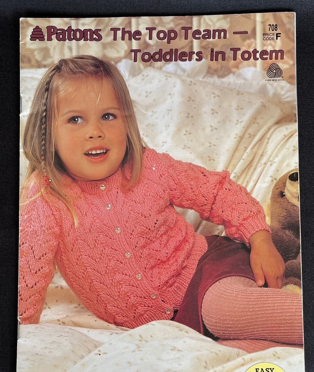 Vintage Patons the Top Team Toddlers in Totem Knitting Pattern Book 708 ...