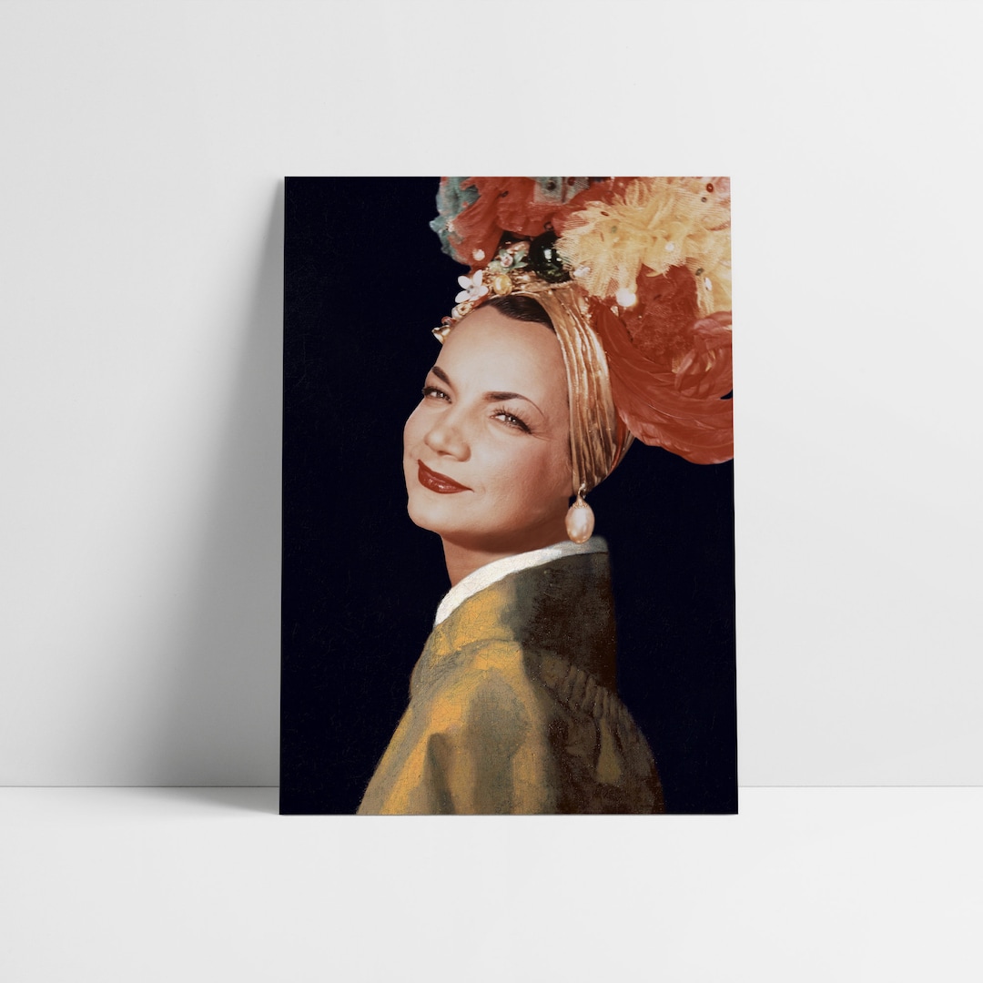Carmen Miranda With a Pearl Earring by Untitled.save Fine Art Print - Etsy