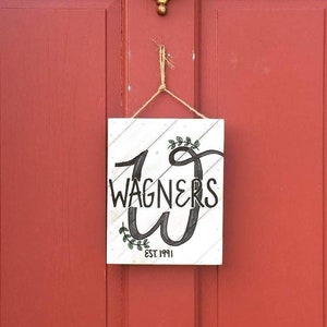White-washed Wooden Sign - Etsy
