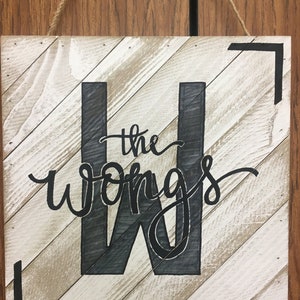 White-washed Wooden Sign - Etsy