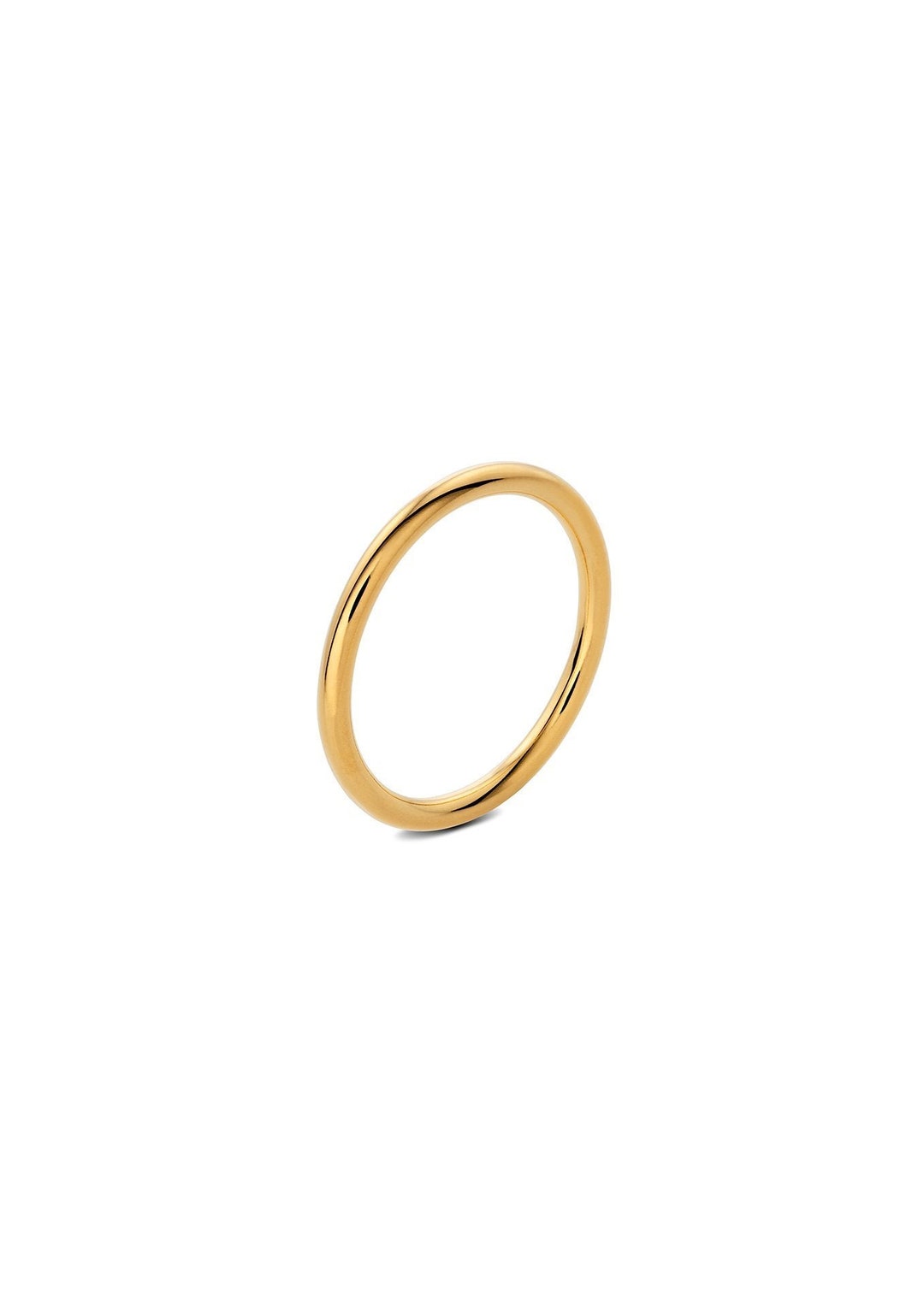 Plain Ring Gold, 24k Gold Plated Ring, Minimalist Jewelry, Dainty Band ...