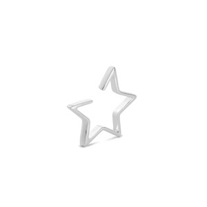 Star Ear Cuff, Silver Ear Cuff, No Piercing Star Cuff, Cute Gift for ...