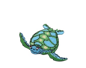 Turtle Iron on Patch | Etsy
