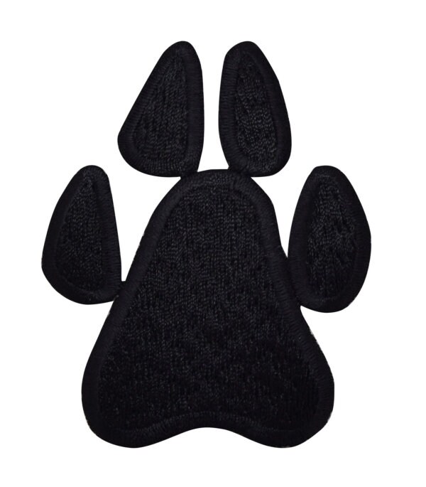 Paw print patch Set of 2 Dog patch Iron on patch | Etsy