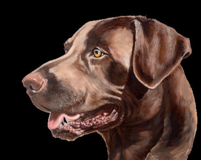 Chocolate Labrador PNG File Digital Download Sublimation - Etsy