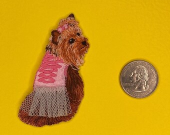 Yorkie Applique | Etsy
