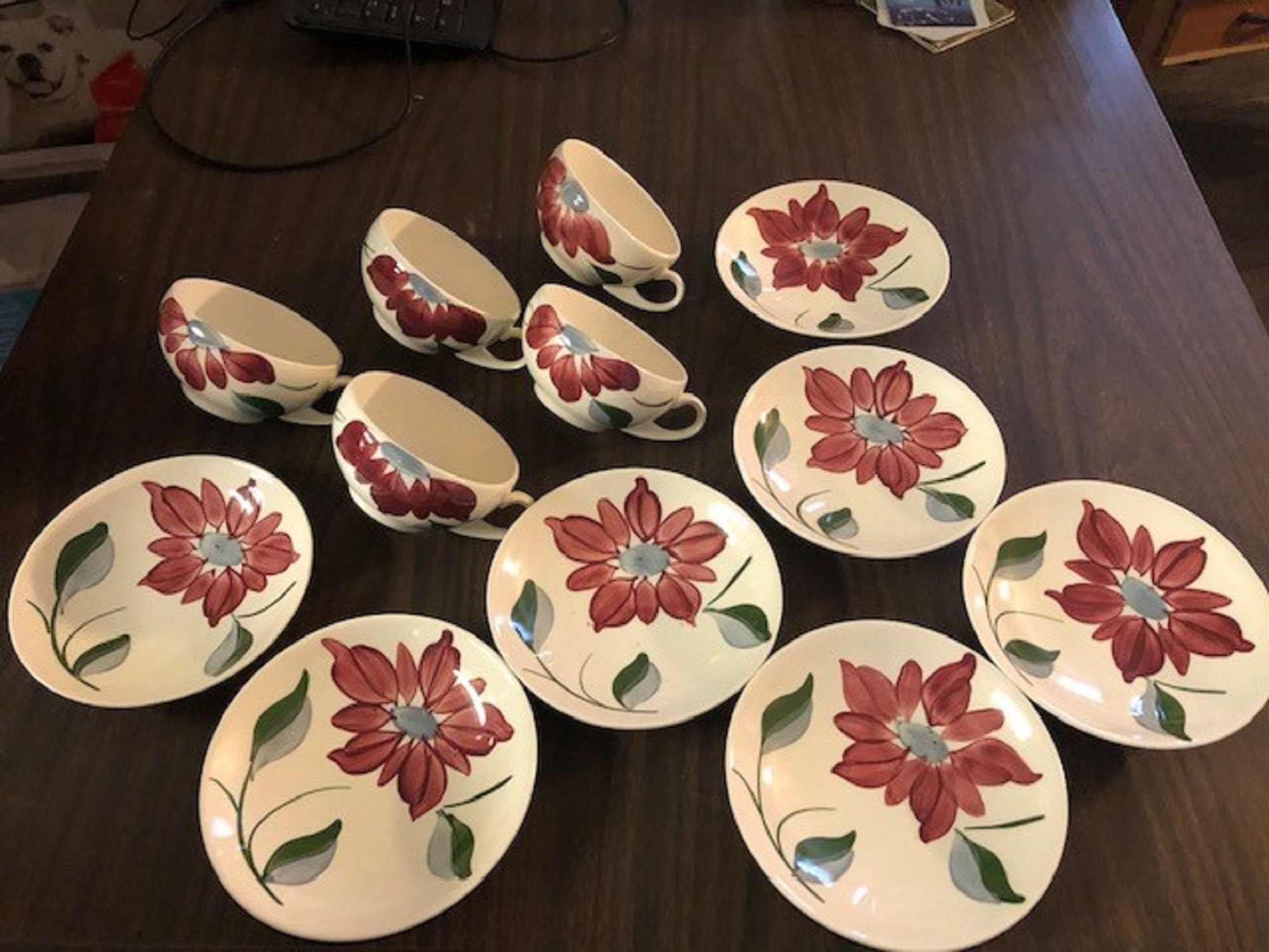 12 Pc. Vintage 'petal Point' Blue Ridge Southern - Etsy