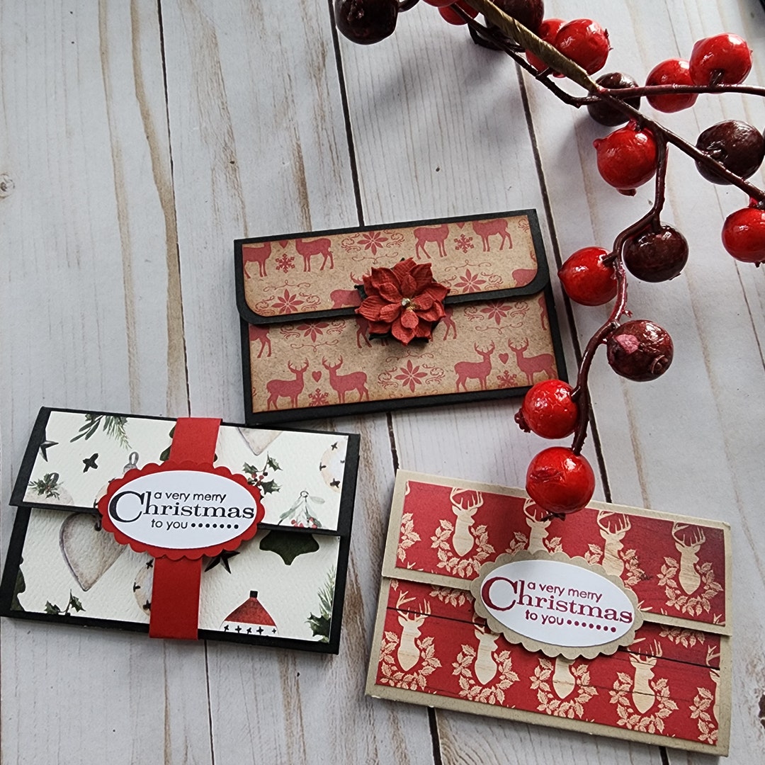 Christmas Gift Card Holders, Rustic Gift Card Holders, Teacher Gifts ...