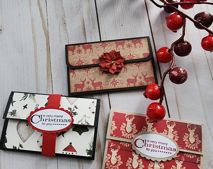 Christmas Gift Card Holders, Rustic Gift Card Holders, Teacher Gifts ...