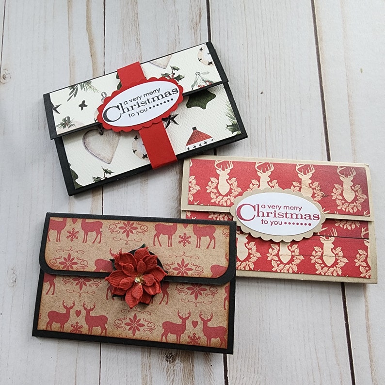 Christmas Gift Card Holders, Rustic Gift Card Holders, Teacher Gifts ...