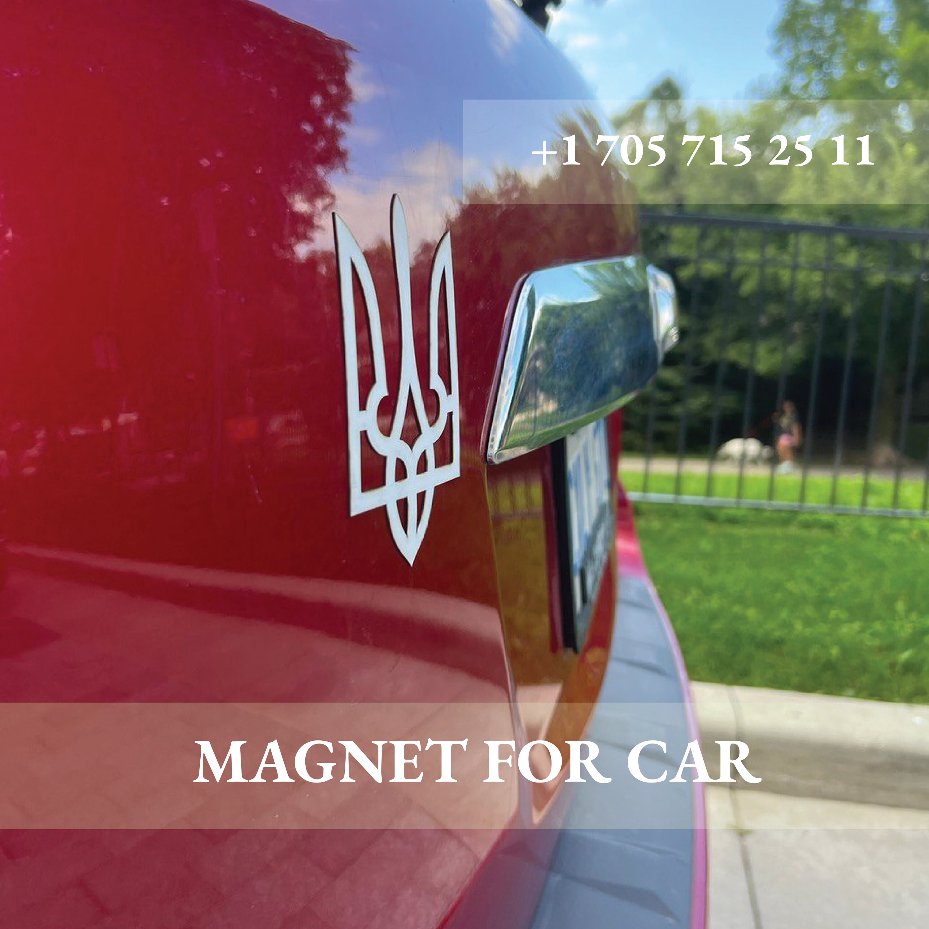 A Magnet for the Car/ Symbol of Ukraine/ukrainian Trident Magnet ...