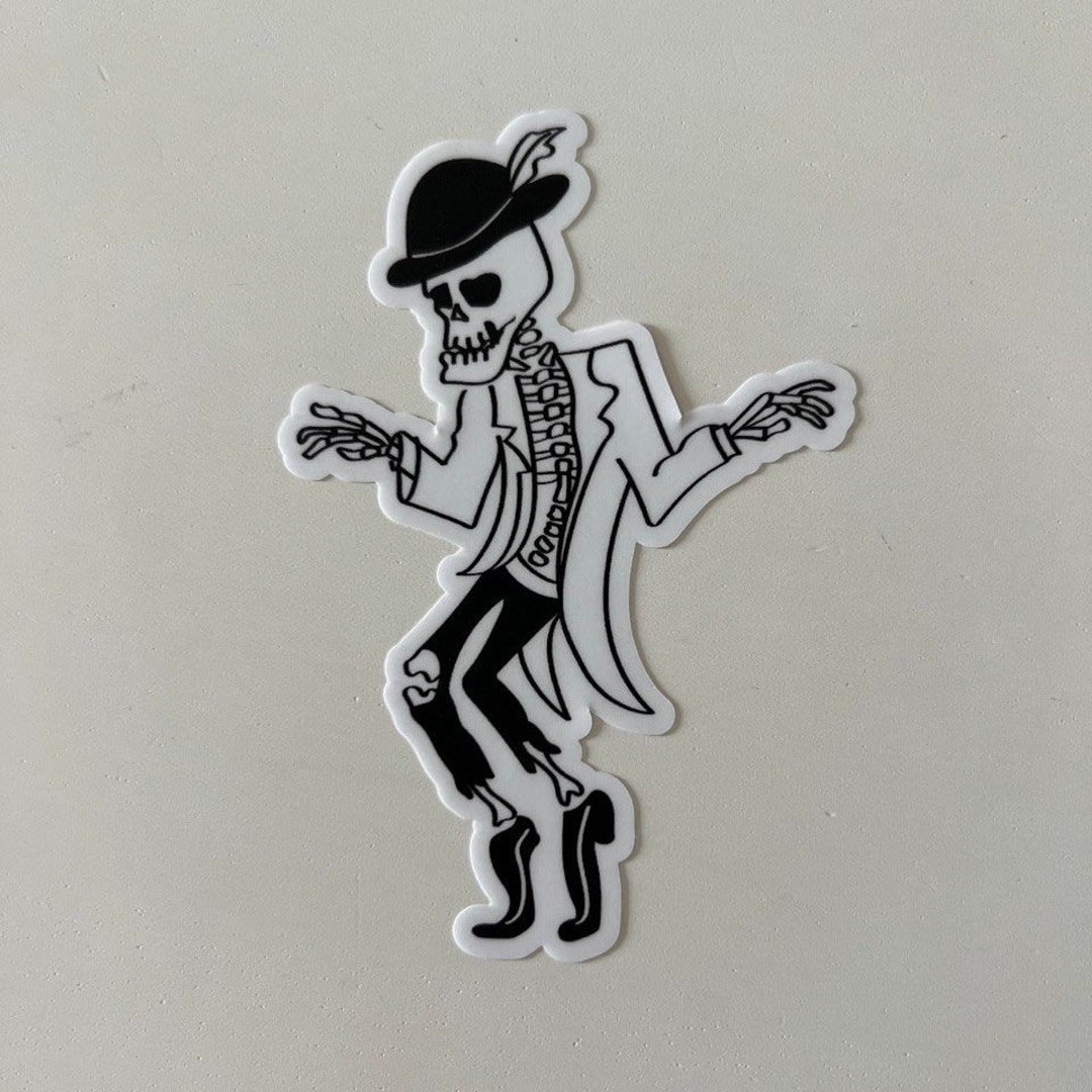 Stickers Skeleton/skeleton Dancing Sticker/water Bottle - Etsy