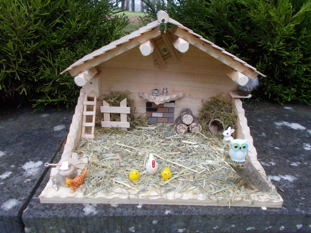 Handmade Christmas Nativity Scene in Wood: Nativity Set F182 to Put ...