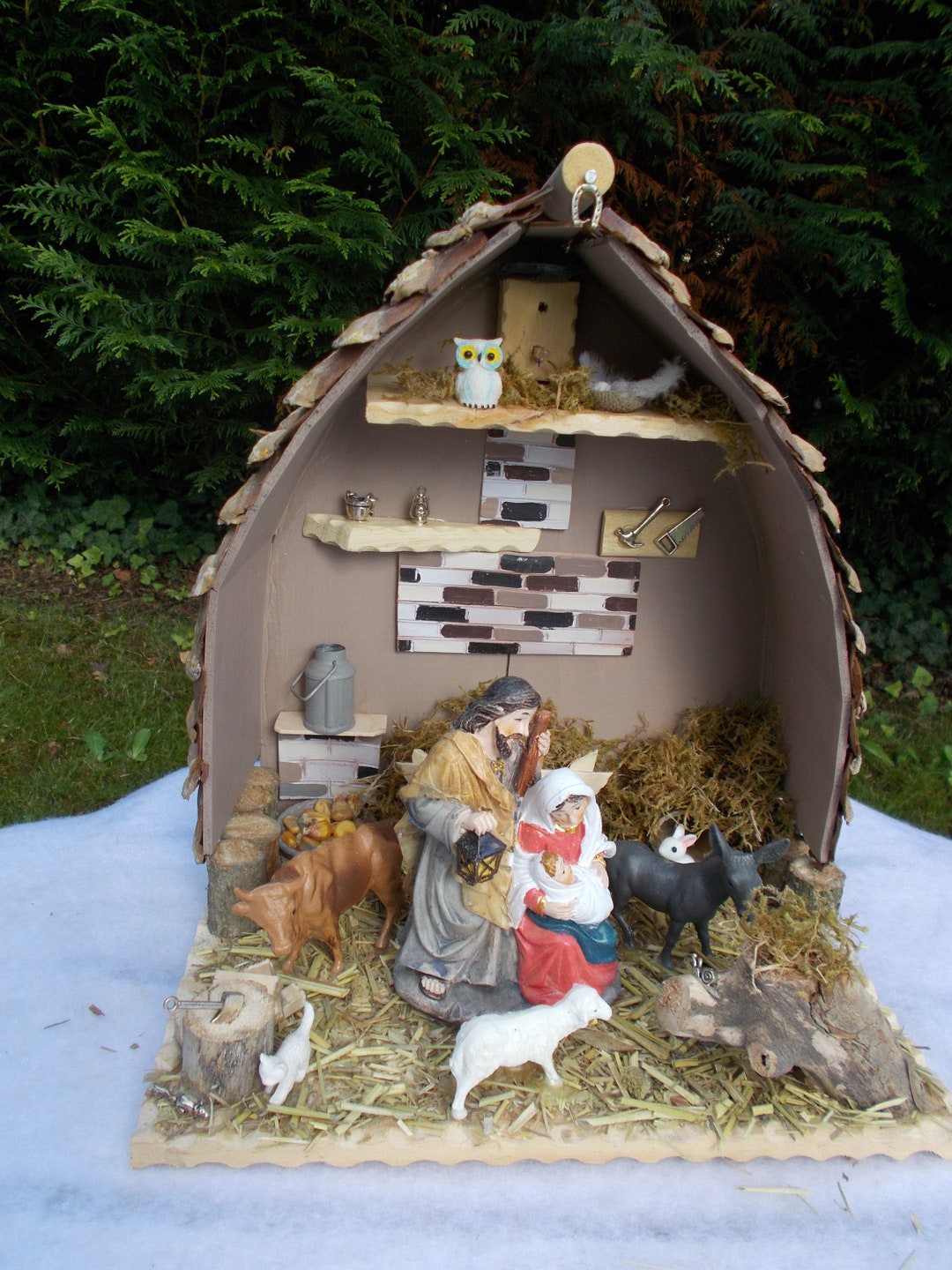 Handmade Christmas Nativity Scene in Wood: Nativity Set F113 - Etsy