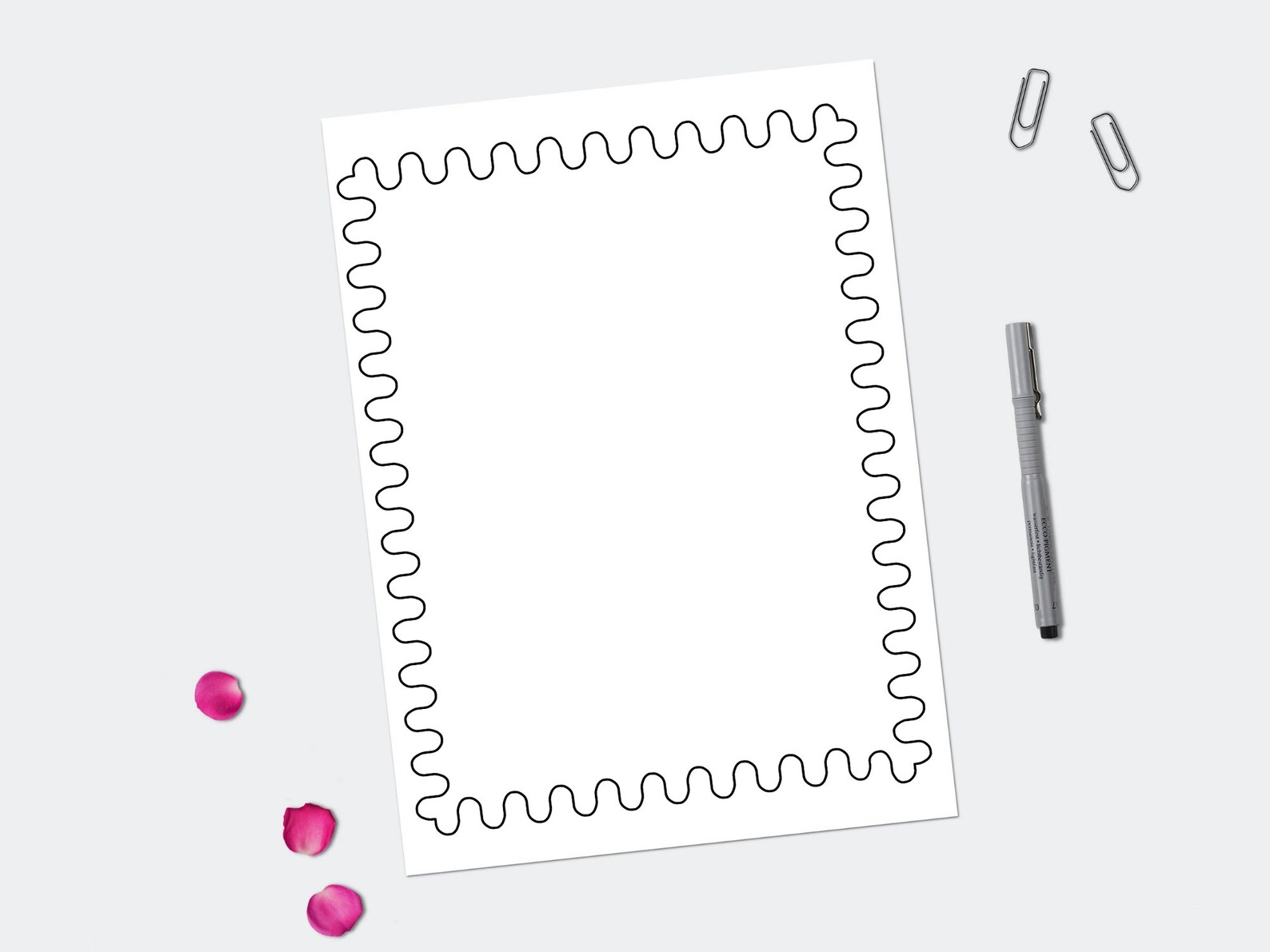 Doodle Digital Borders 2, Digital Frames Clipart, 8.5 X 11, Border Clip ...