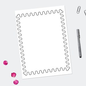 Doodle Digital Borders 2, Digital Frames Clipart, 8.5 X 11, Border Clip ...