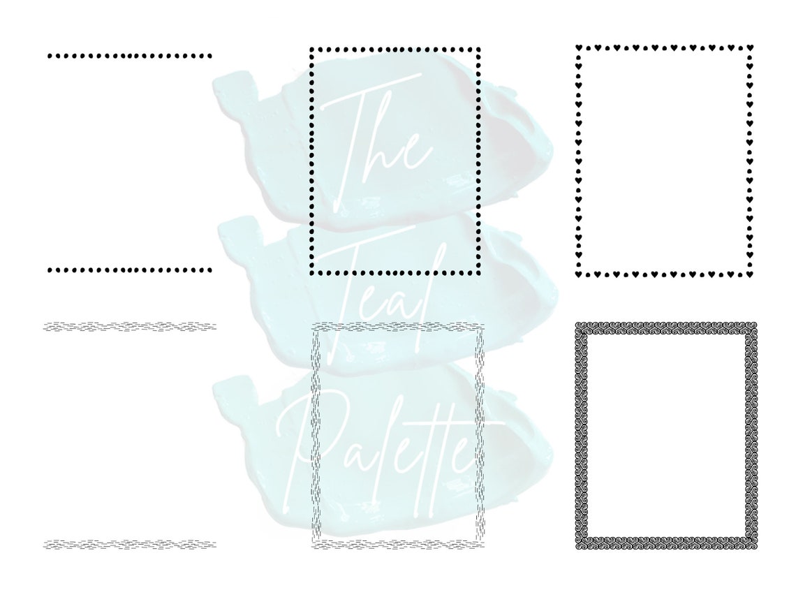 Doodle Digital Borders 1, Digital Frames Clipart, 8.5 X 11, Border Clip ...
