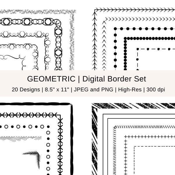 Doodle Border - Etsy
