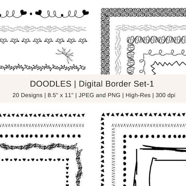 Hand Drawn Borders - Etsy