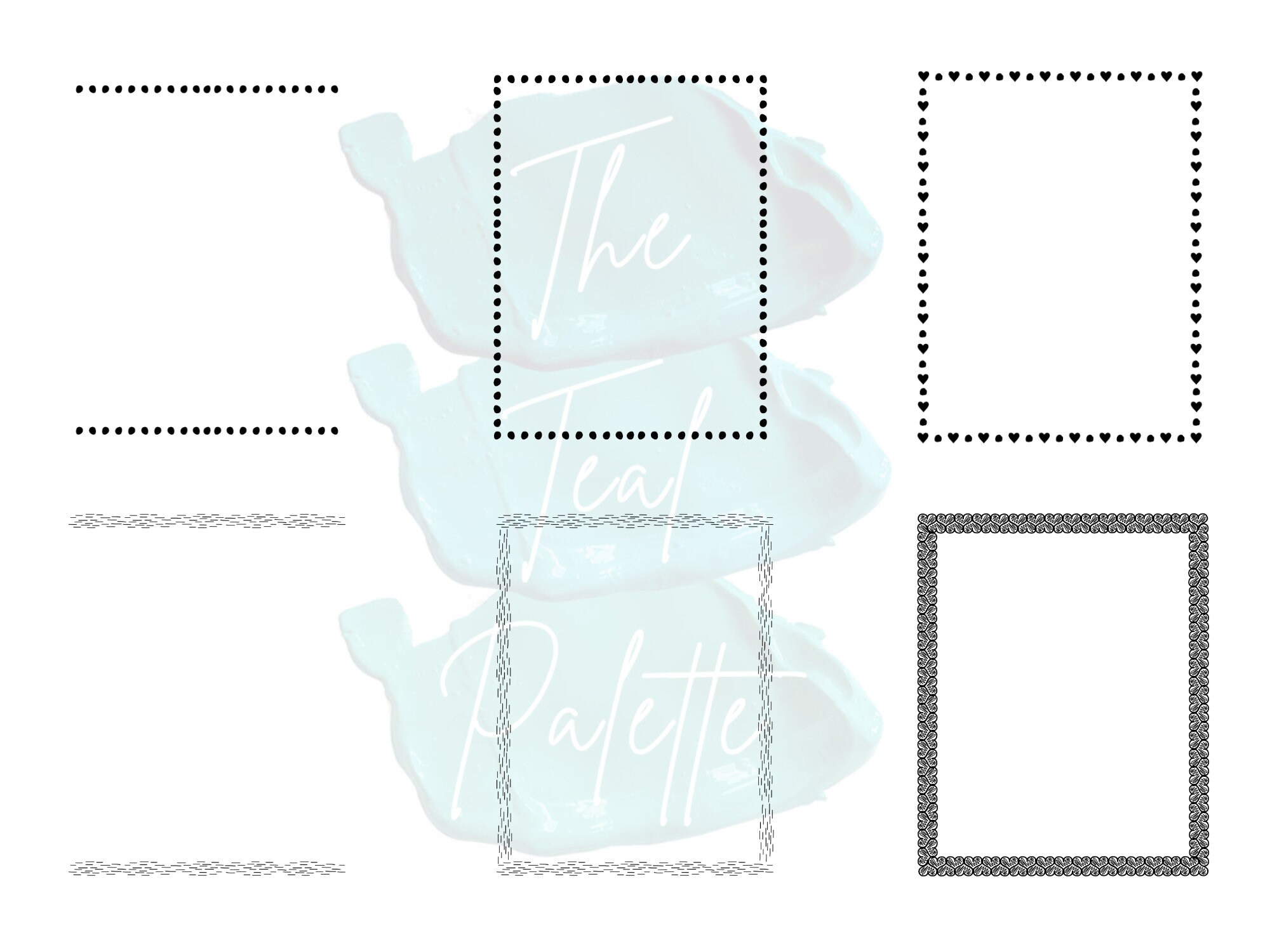 Bundle Borders Clip Art Set 1, Clipart Doodle Borders, Border Frames ...