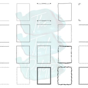 Doodle Digital Borders 1, Digital Frames Clipart, 8.5 X 11, Border Clip ...