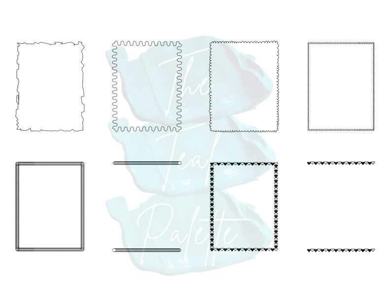 Doodle Digital Borders: Hand-drawn Clip Art Set (digital Download) - Etsy