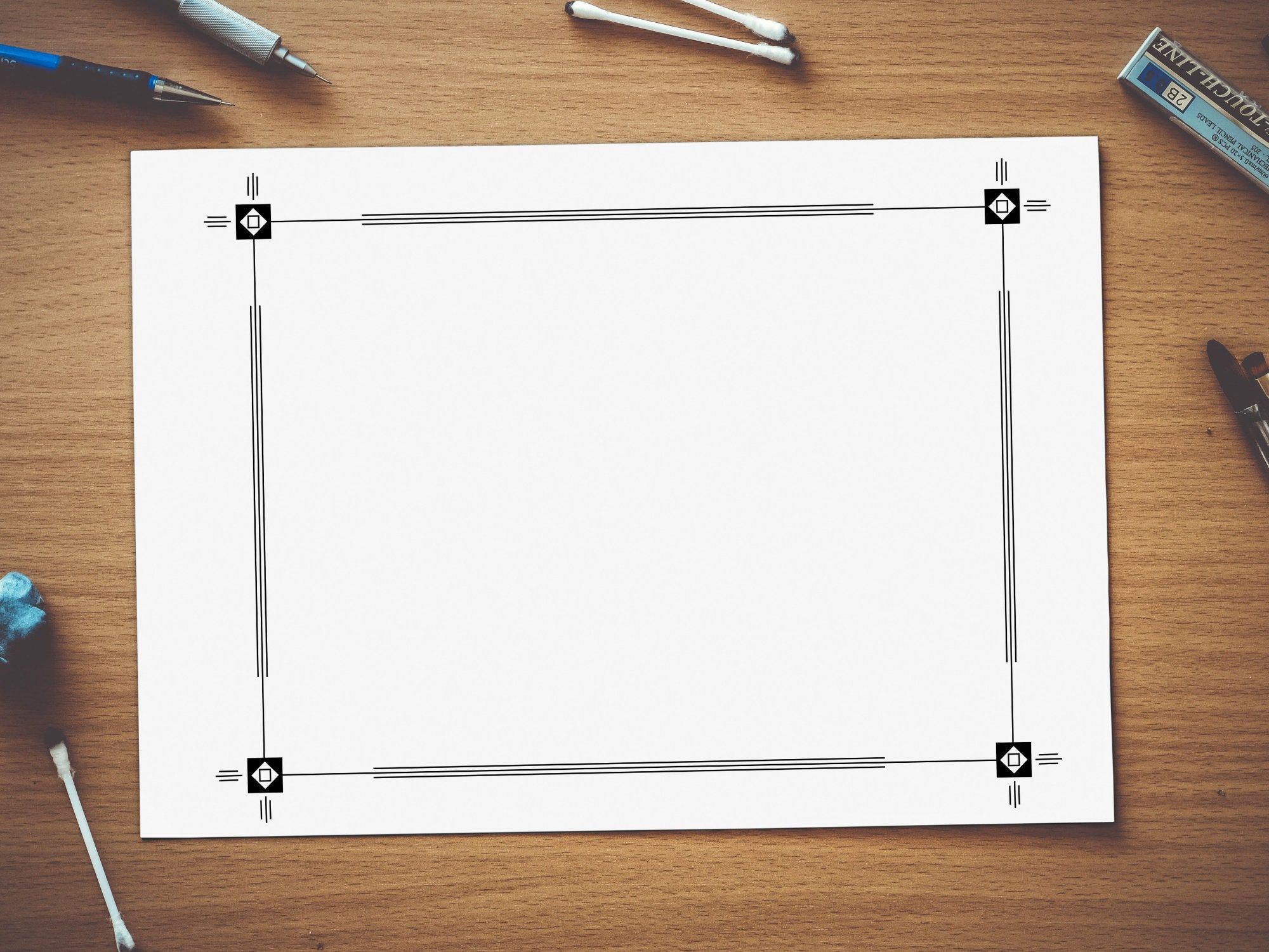 Bundle Borders Clip Art Set 2, Clipart Doodle Borders 2, Southwestern ...