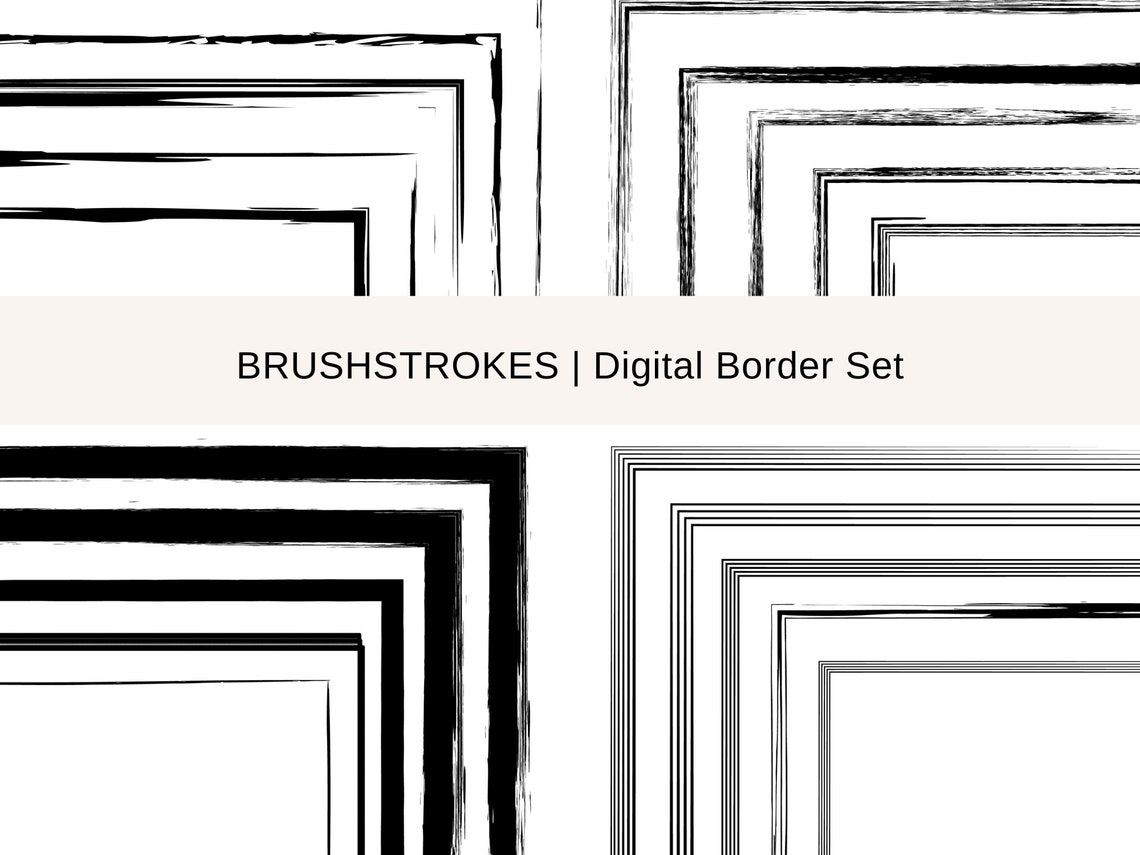 Bundle Borders Clip Art Set 1 Clipart Doodle Borders Border - Etsy