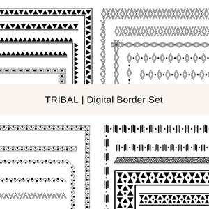 Bundle Borders Clip Art Set 2, Clipart Doodle Borders 2, Southwestern ...